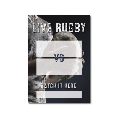 Live Rugby Fixture Poster – Lords Marketing Shop