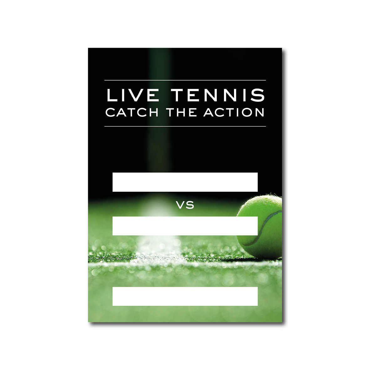 Tennis Fixture Poster – Lords Marketing Shop